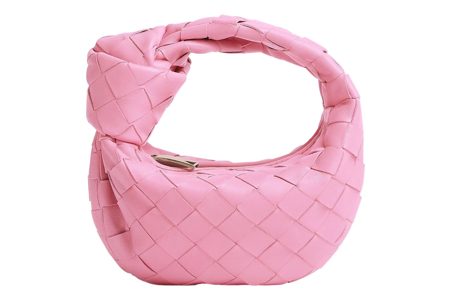 Torebka Bottega Veneta Candy Jodie skóra naturalna jagnięca różowa ...